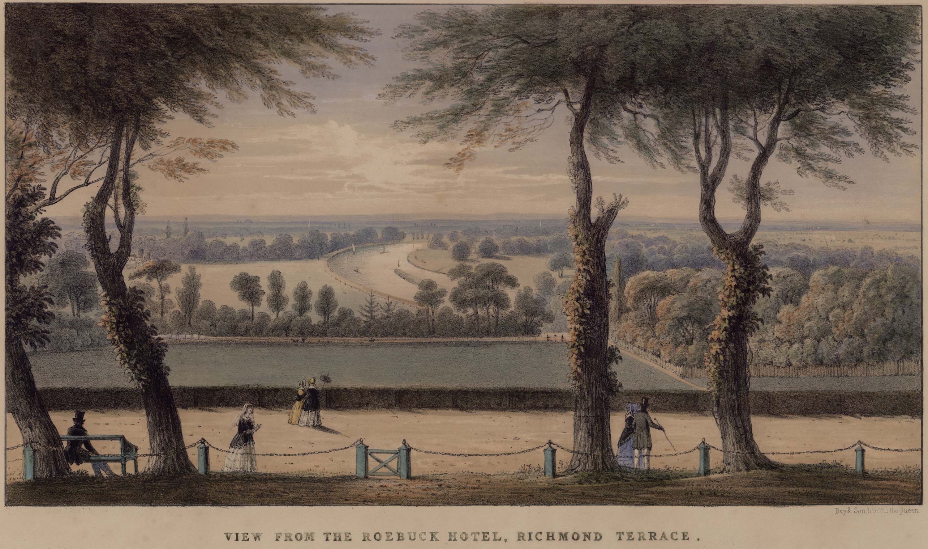 View from the Roebuck Hotel, Richmond Terrace – Orleans House Gallery