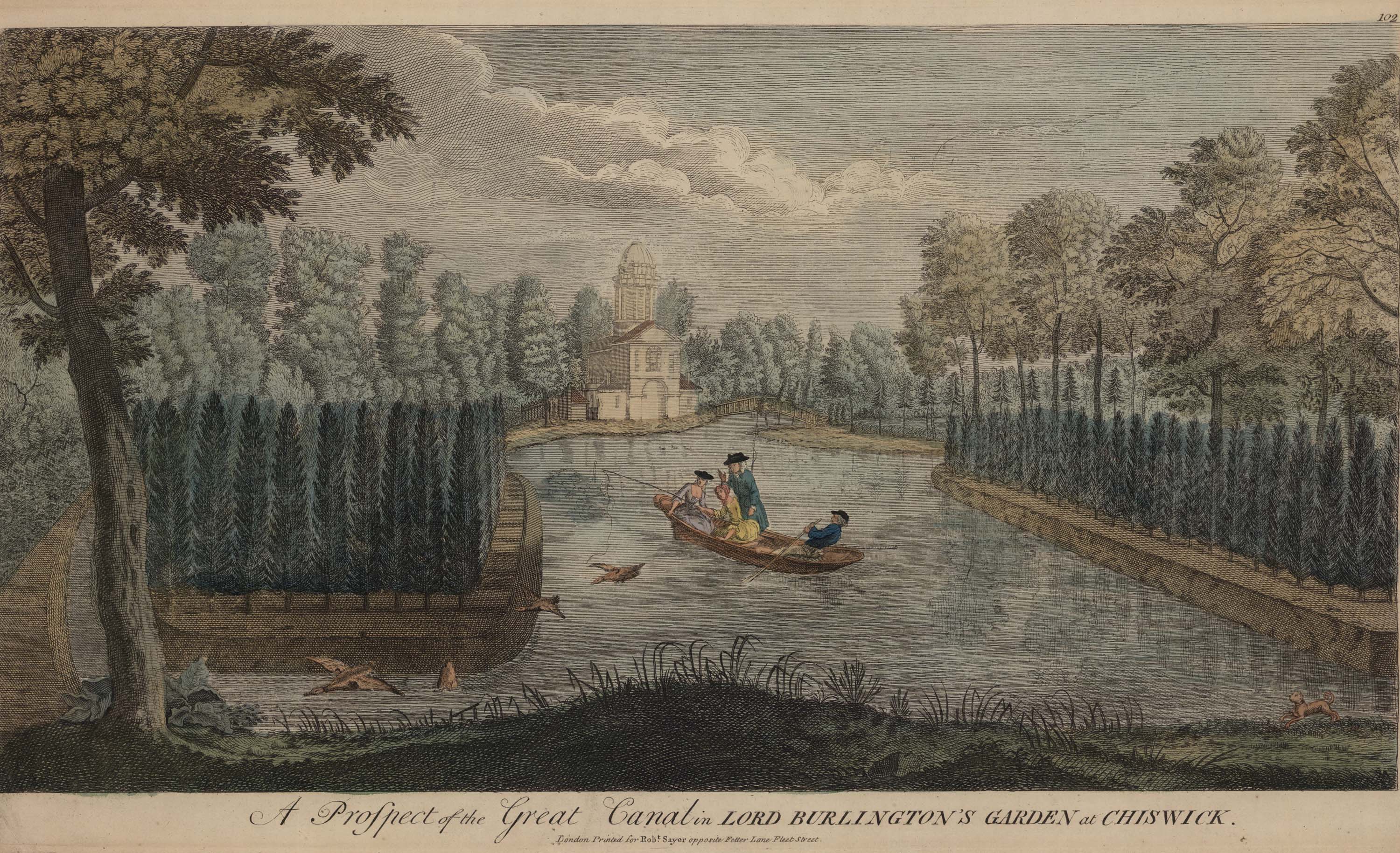 A Prospect of the Great Canal in Lord Burlington's Garden at Chiswick ...