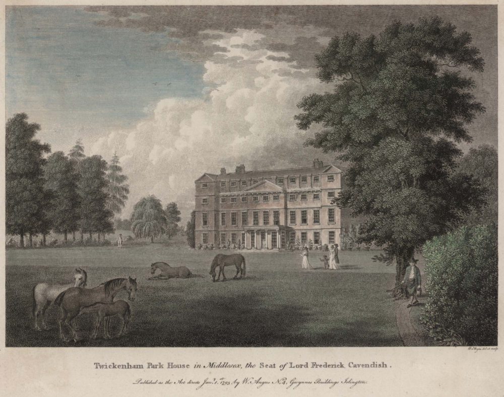 Twickenham Park House in Middlesex the Seat of Lord Frederick Cavendish ...